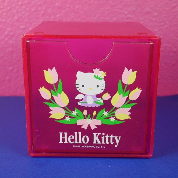 Hello Kitty | Office | Hello Kitty Pink Storage Cube Translucent 4x4 ...